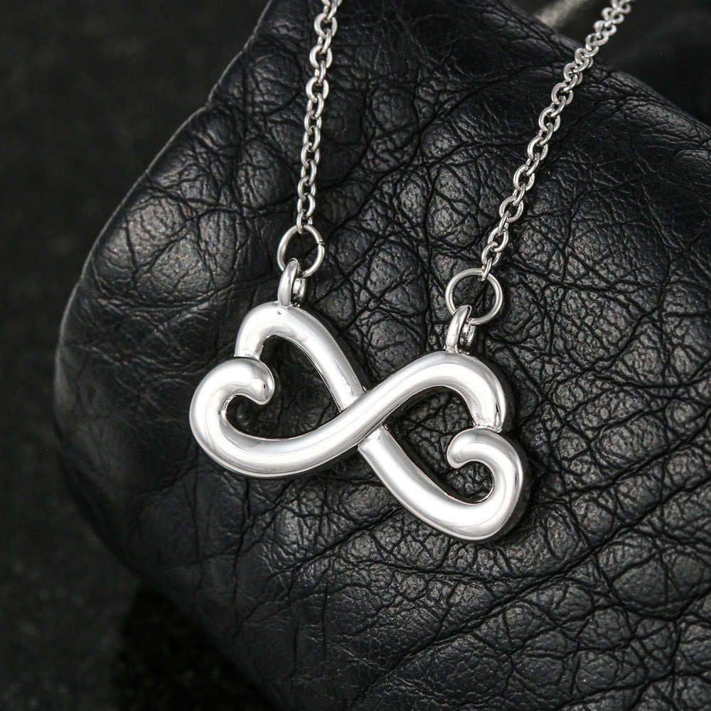 Beautiful Heart Infinity Necklace With Dad To Daughter Never Forget Th ...