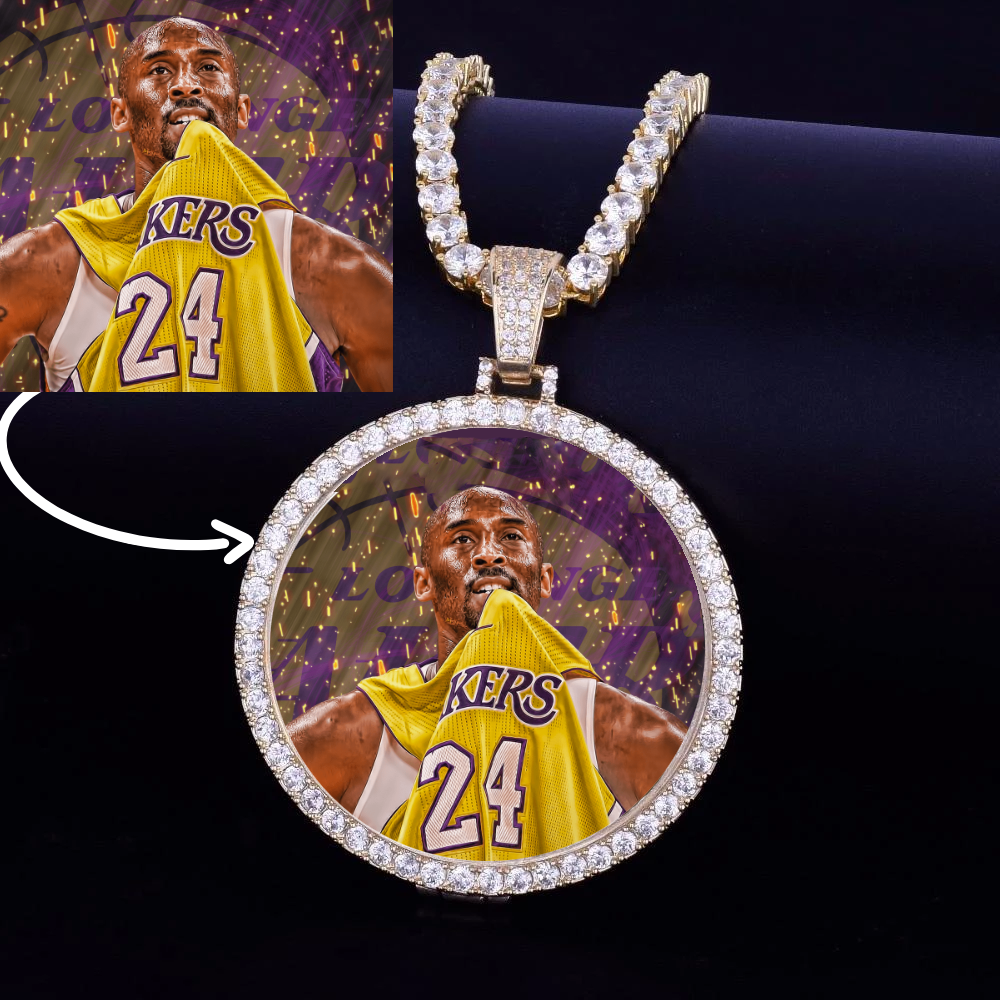 Kobe Bryant In Remembrance Custom Made Photo Medallions Necklace ...